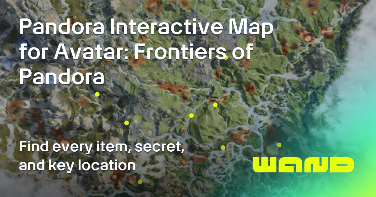Avatar: Frontiers of Pandora 的 Pandora 地图 Checklist by Category - 100% ...