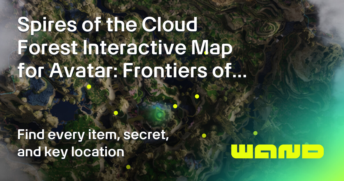 Audio Record - Spires of the Cloud Forest Map for Avatar: Frontiers of ...