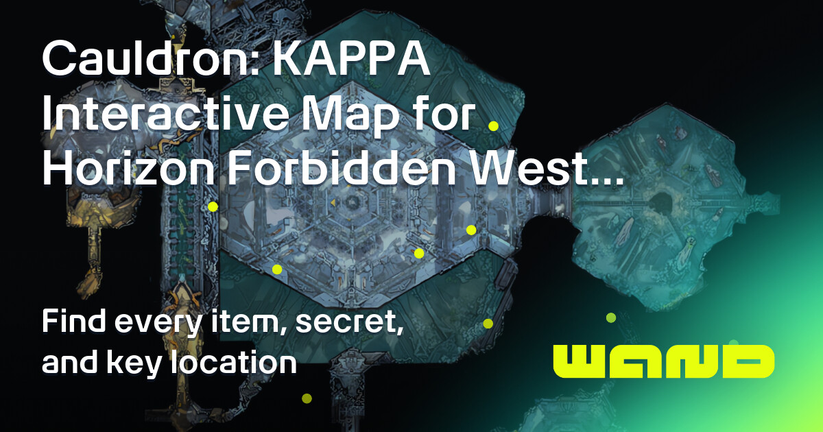 Cauldron: KAPPA Map for Horizon Forbidden West Complete Edition | Wand