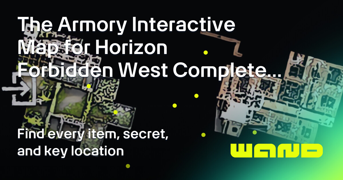 Carte The Armory pour Horizon Forbidden West Complete Edition Checklist ...