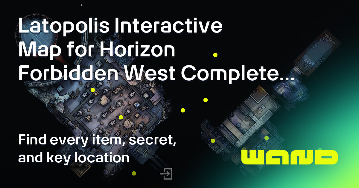 Firegleam - Latopolis Map for Horizon Forbidden West Complete Edition ...