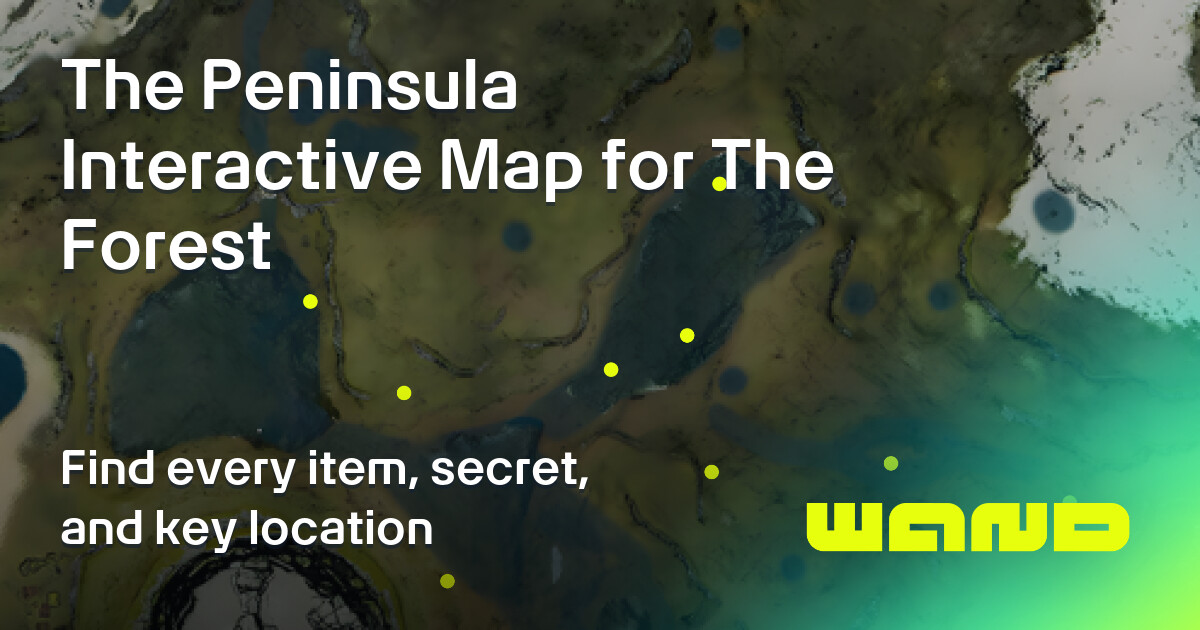 Caves - The Peninsula Map for The Forest Checklist | WeMod Maps