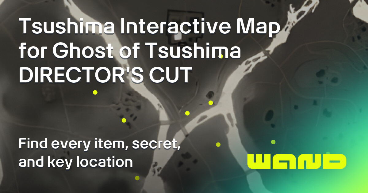 Mapa Tsushima para Ghost of Tsushima DIRECTOR'S CUT | Wand
