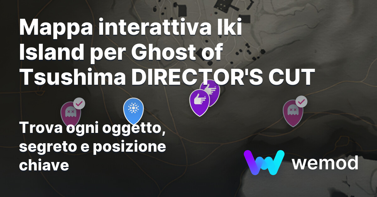 Mappa Iki Island per Ghost of Tsushima DIRECTOR'S CUT | WeMod