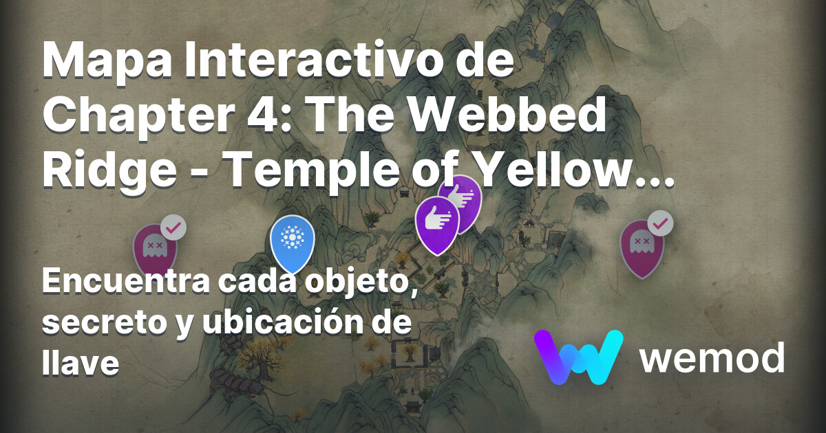 Mapa Chapter 4: The Webbed Ridge - Temple of Yellow Flowers para Black ...