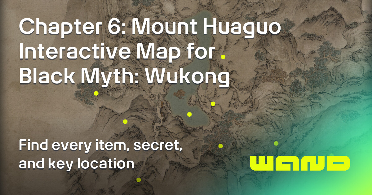 Mapa Chapter 6: Mount Huaguo para Black Myth: Wukong | Wand