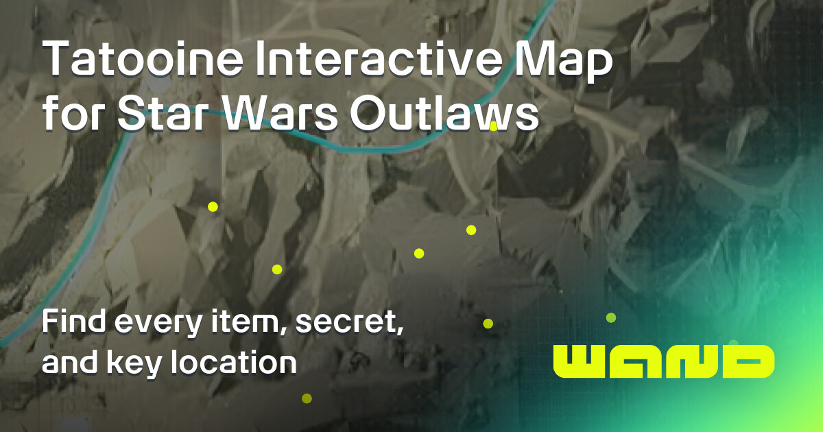 Tatooine Map for Star Wars Outlaws | Wand