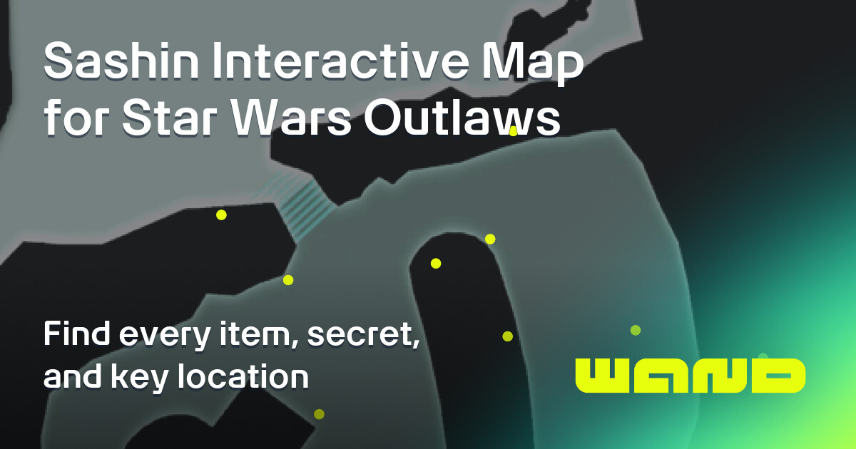 Sashin Map for Star Wars Outlaws Checklist by Category - 100% ...