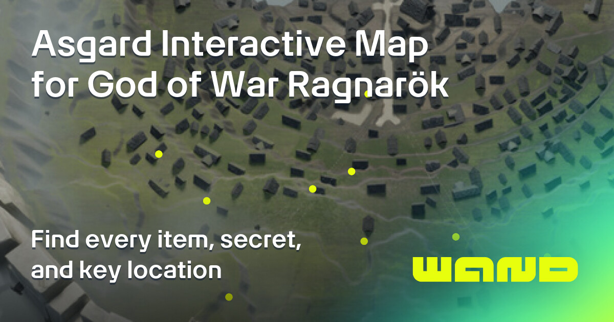 Asgard Karte für God of War Ragnarök Checklist by Category - 100% ...