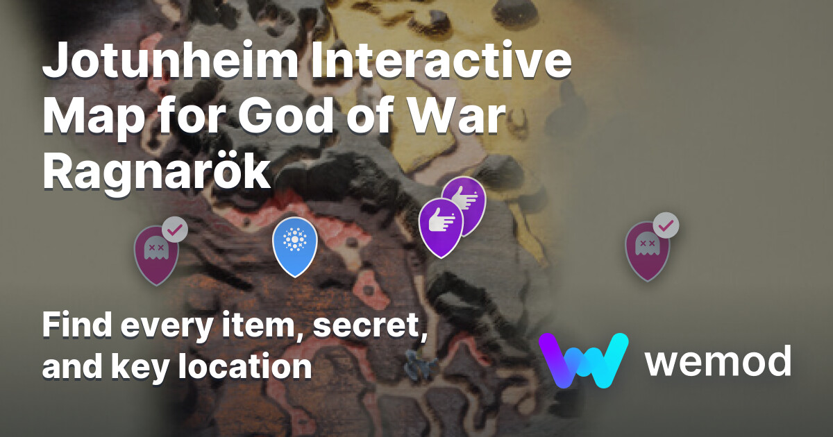 Mapa Jotunheim para God of War Ragnarök | Wand