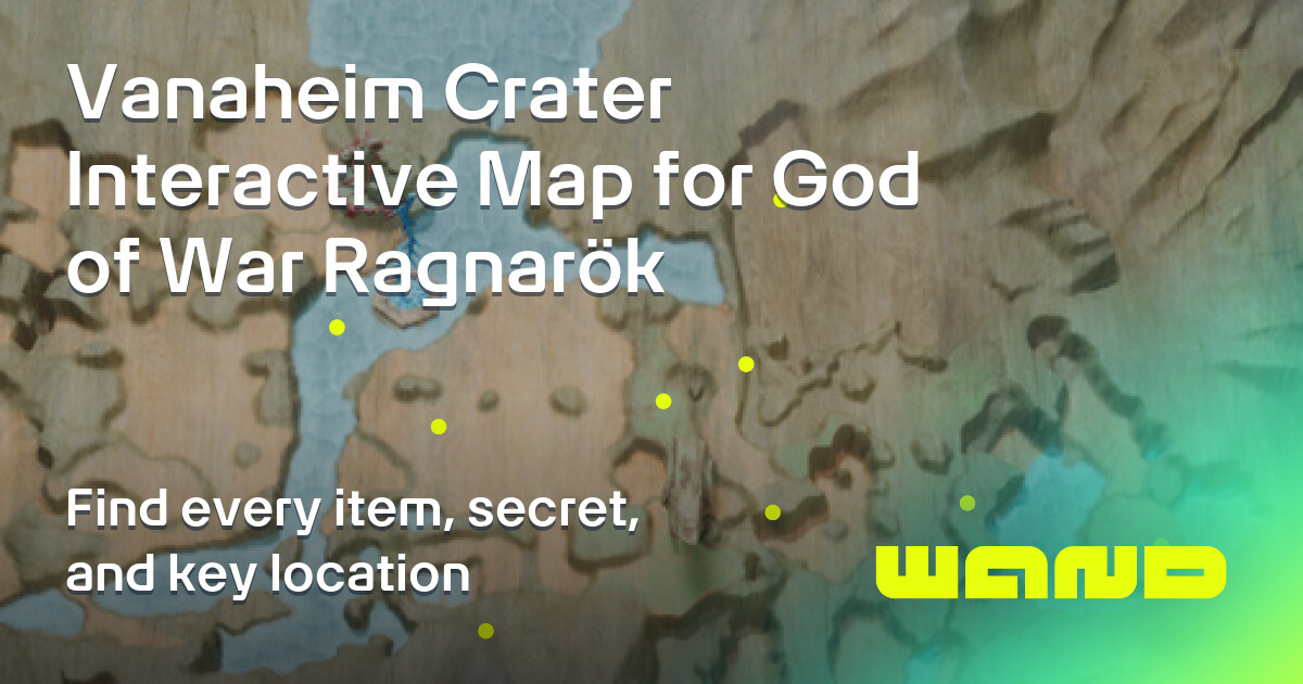 Vanaheim Crater Map for God of War Ragnarök Checklist by Category - 100 ...