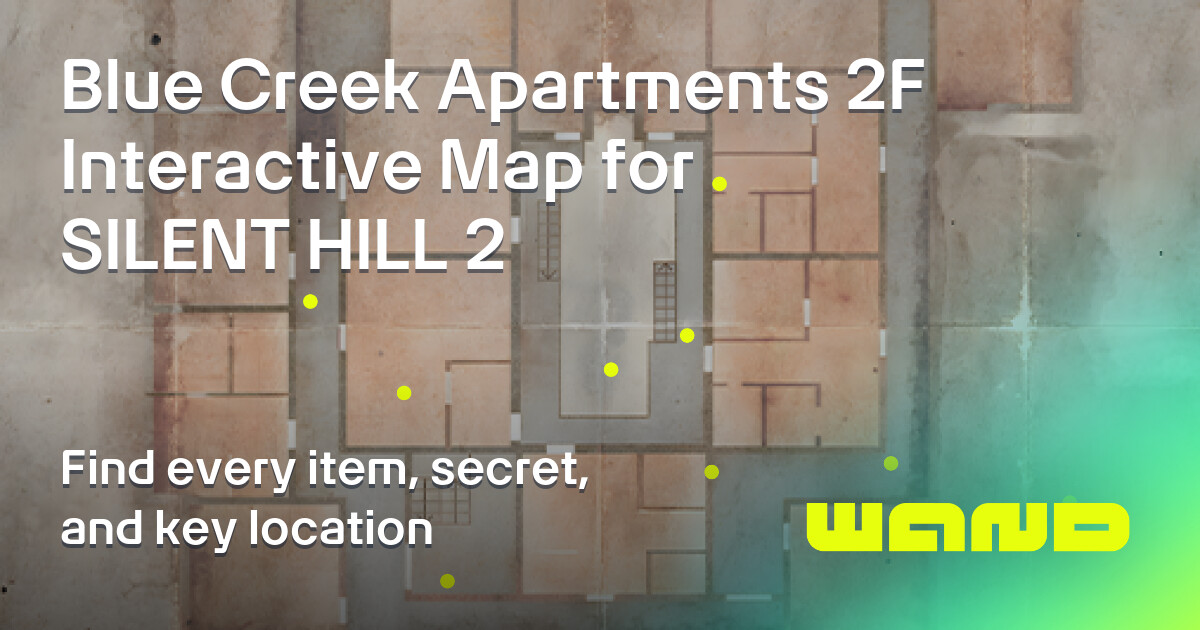Key Items - Blue Creek Apartments 2F Map for SILENT HILL 2 Checklist ...