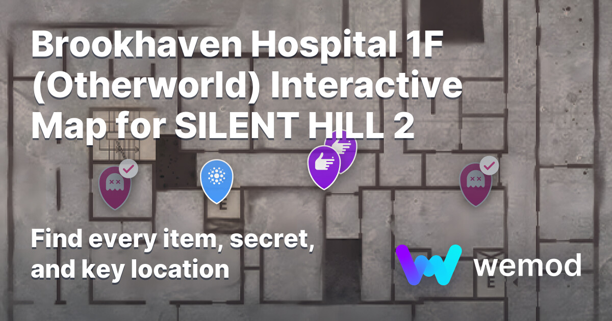 Mapa Brookhaven Hospital 1F (Otherworld) para SILENT HILL 2 | WeMod
