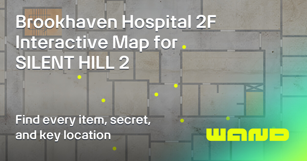 Ponto de Salvamento - Mapa Brookhaven Hospital 2F para SILENT HILL 2 ...