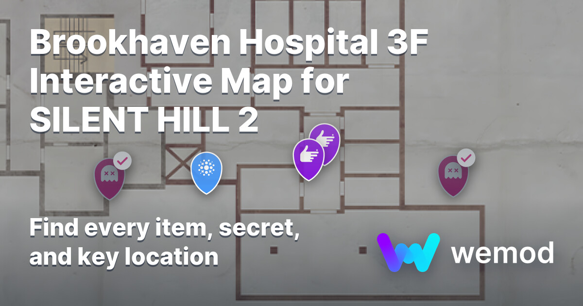 SILENT HILL 2을(를) 위한 Brookhaven Hospital 3F 맵 | WeMod