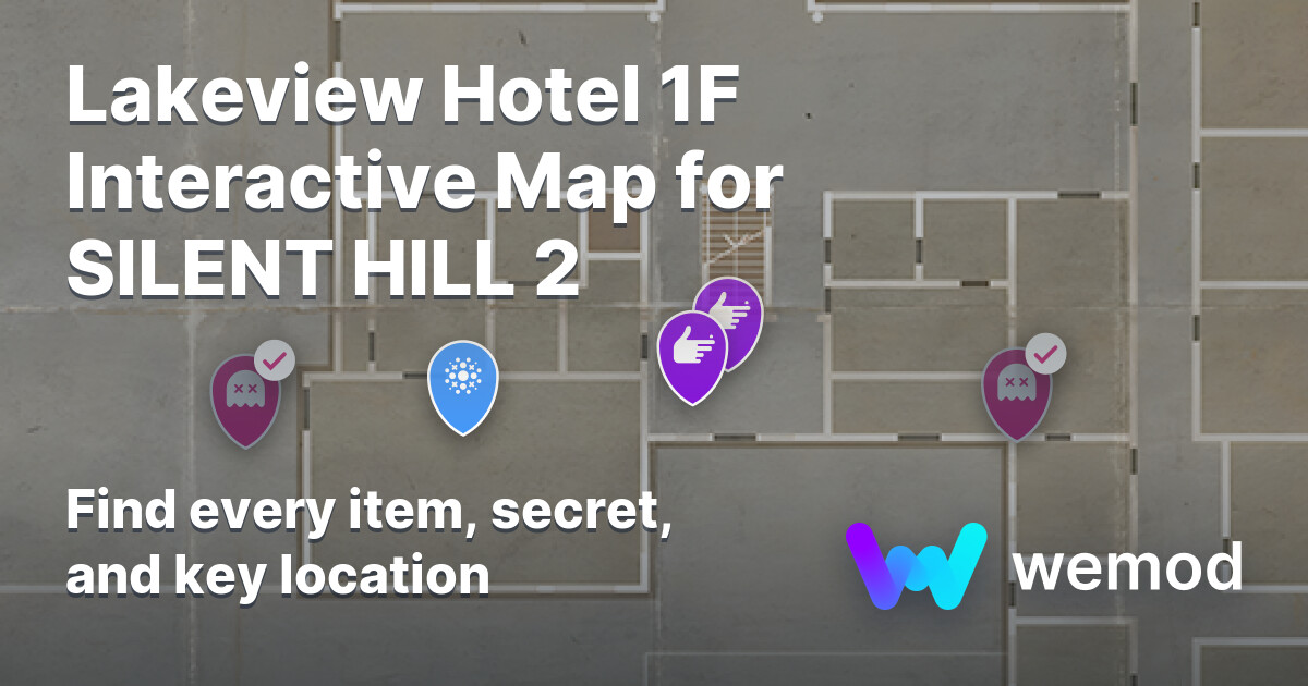 Lakeview Hotel 1F Map for SILENT HILL 2 | Wand
