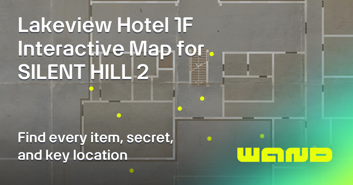 Key Items - Lakeview Hotel 1F Map for SILENT HILL 2 Checklist | WeMod Maps