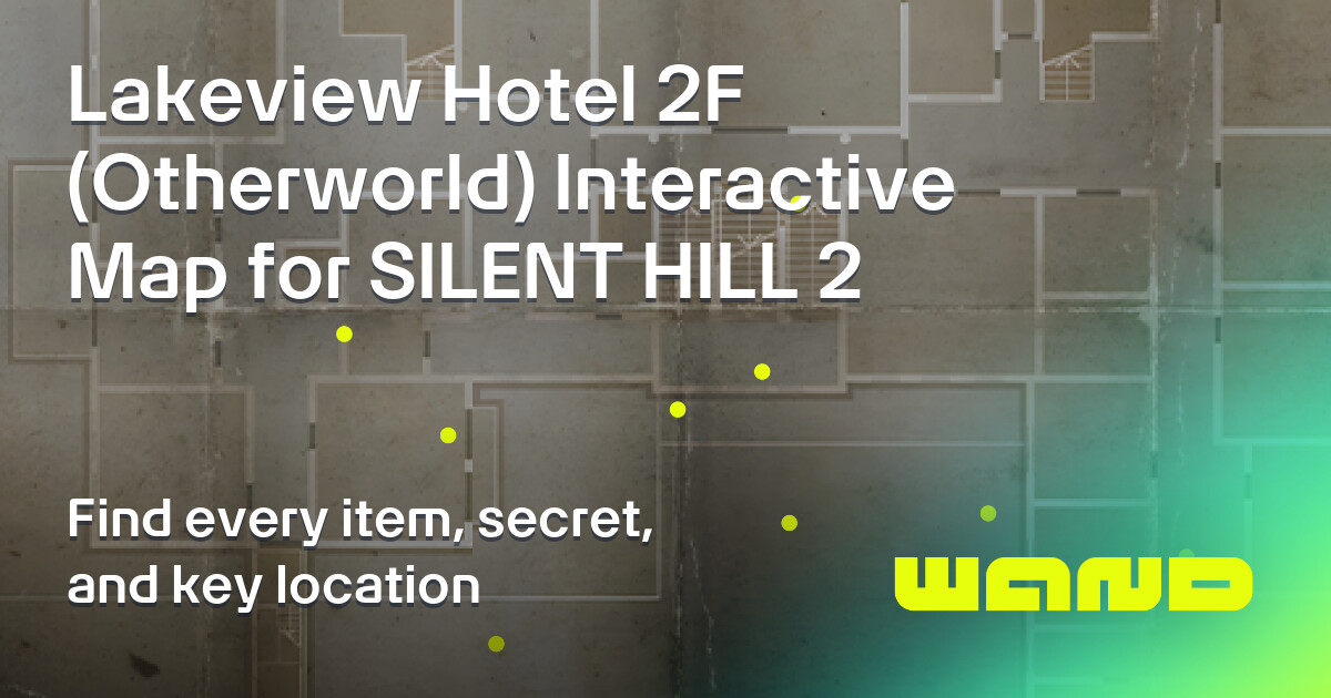 Lakeview Hotel 2F (Otherworld) Map for SILENT HILL 2 Checklist by ...