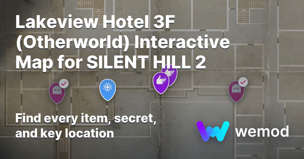 Mapa Lakeview Hotel 3F (Otherworld) para SILENT HILL 2 | Wand