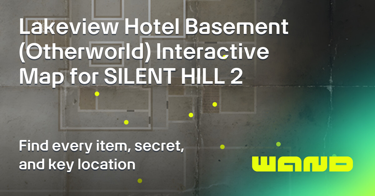 Peta Lakeview Hotel Basement (Otherworld) untuk SILENT HILL 2 | Wand
