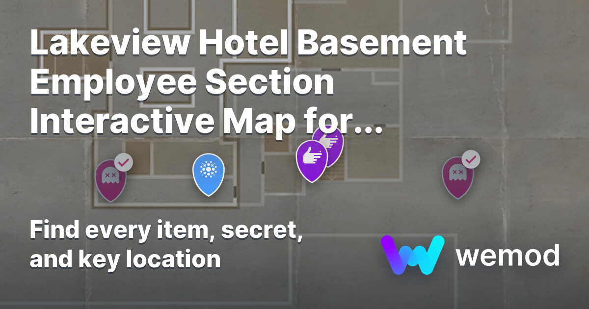 Lakeview Hotel Basement Employee Section Map for SILENT HILL 2 | Wand