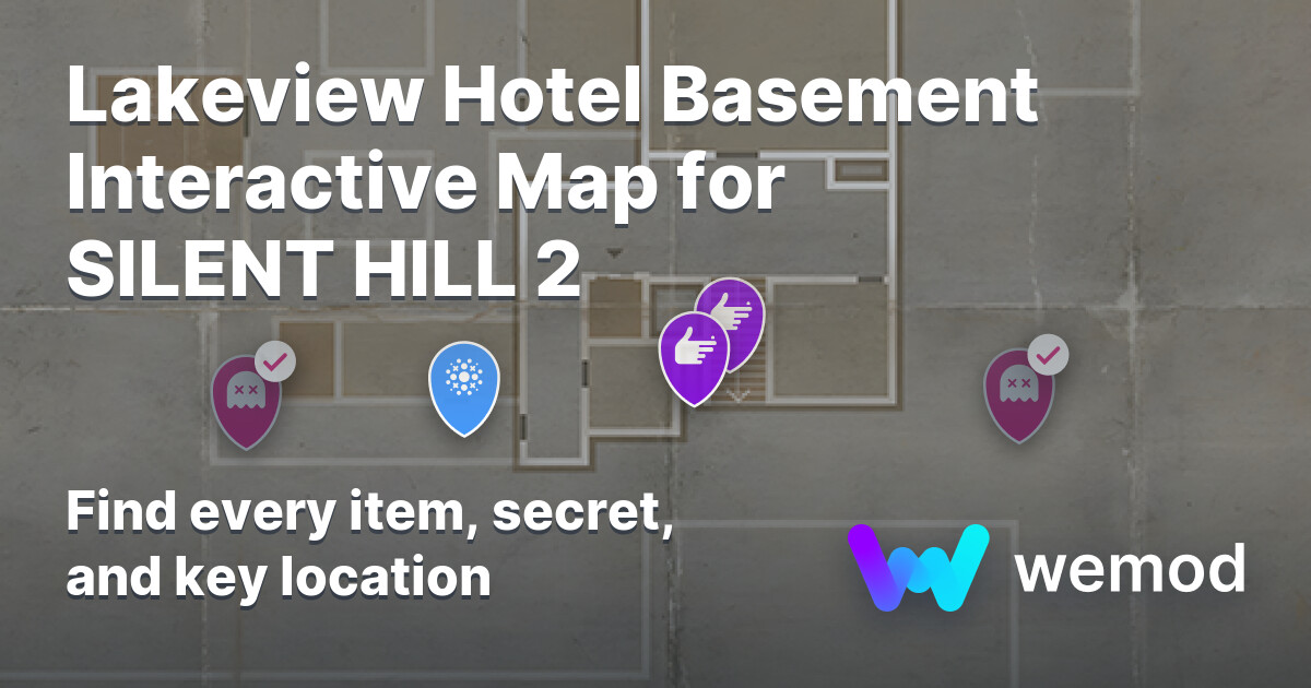Lakeview Hotel Basement Map for SILENT HILL 2 | WeMod