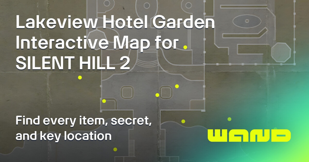 Miscellaneous - Lakeview Hotel Garden Map for SILENT HILL 2 Checklist ...