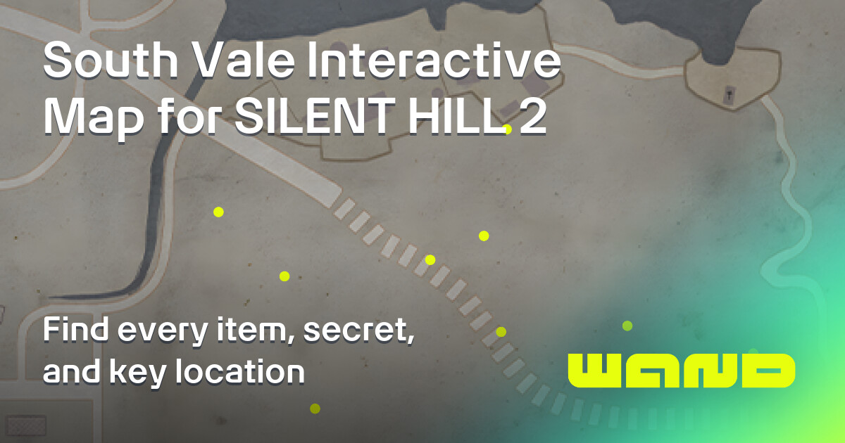 South Vale Map for SILENT HILL 2 | Wand
