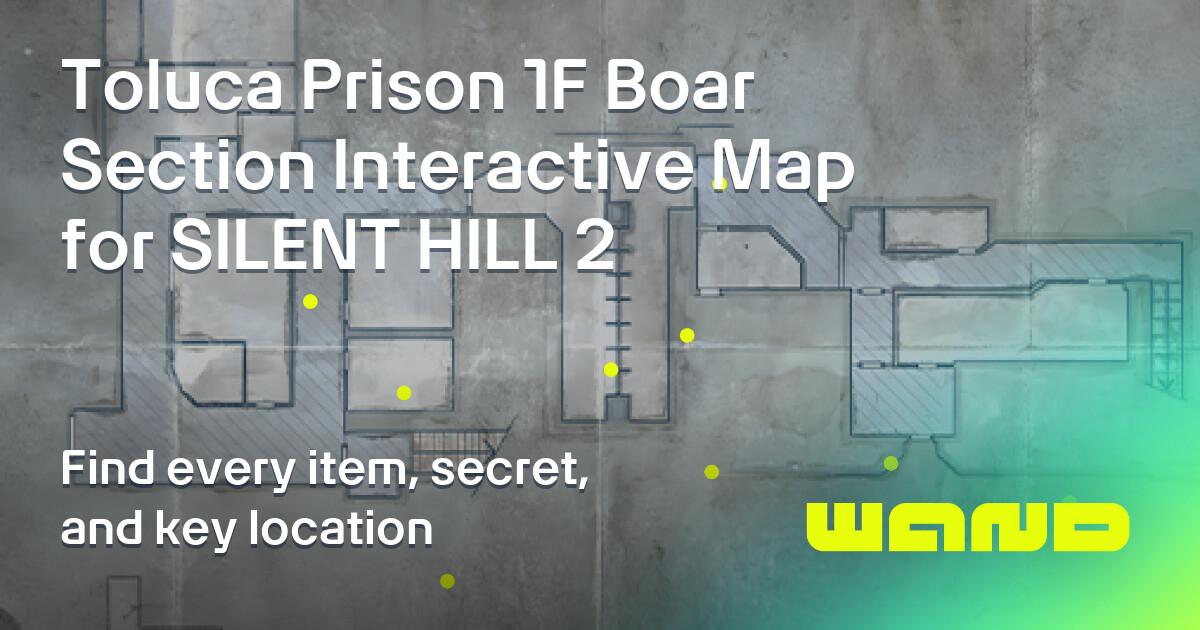 Health - Toluca Prison 1F Boar Section Map for SILENT HILL 2 Checklist ...