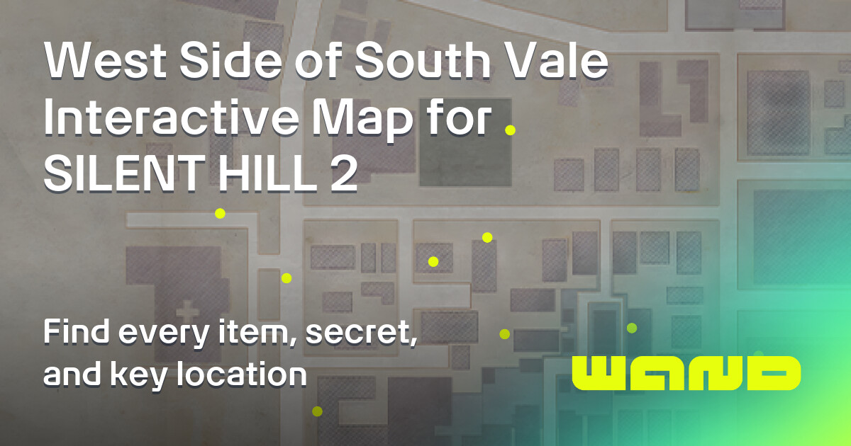 Memos - West Side of South Vale Map for SILENT HILL 2 Checklist | WeMod ...