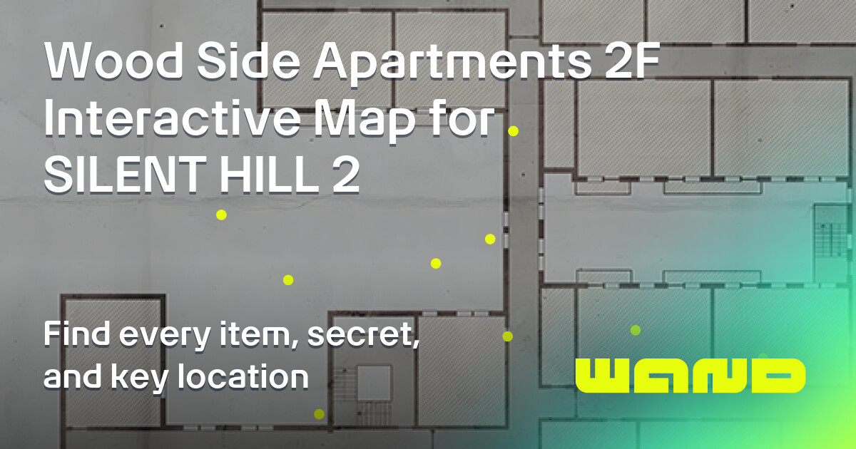 Wood Side Apartments 2F Map for SILENT HILL 2 | Wand