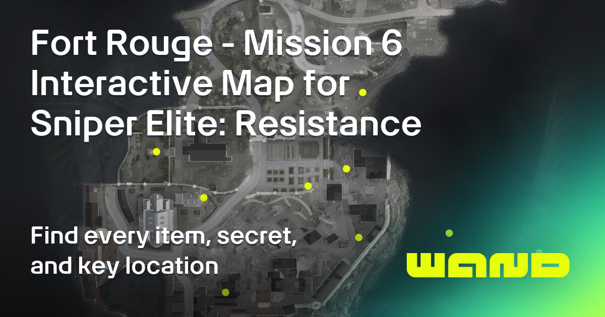 Fort Rouge - Mission 6 Map for Sniper Elite: Resistance | Wand