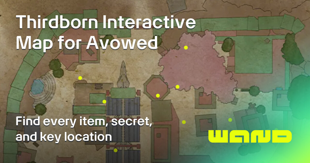 Mappa Thirdborn per Avowed Checklist by Category - 100% Completion ...