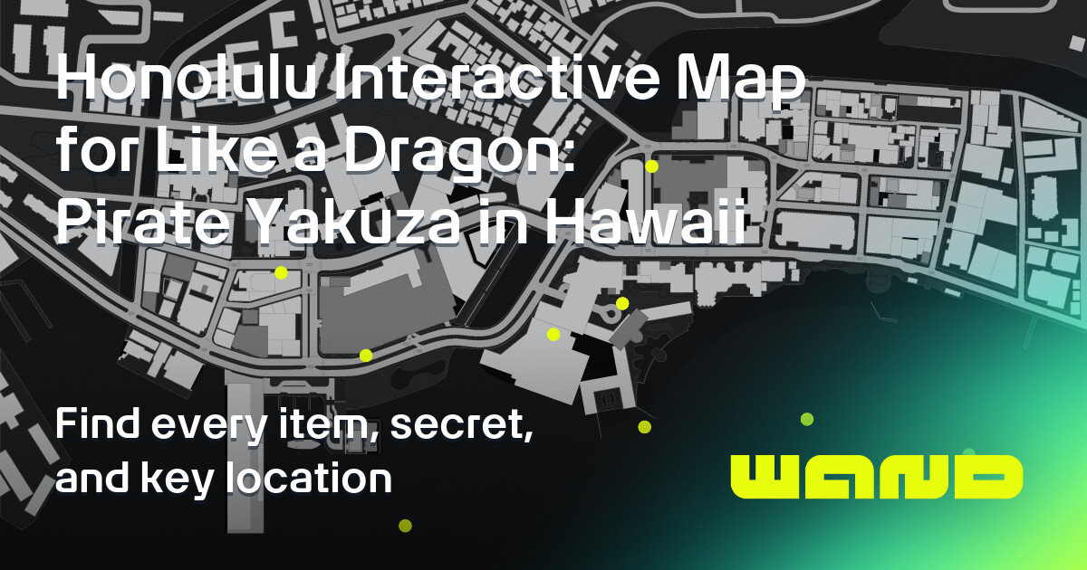 Wanted Person - Honolulu Map for Like a Dragon: Pirate Yakuza in Hawaii ...