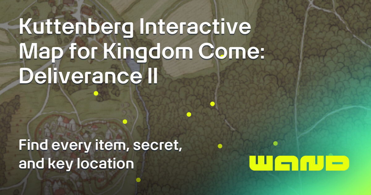 Scribe - Kuttenberg Map for Kingdom Come: Deliverance II Checklist ...