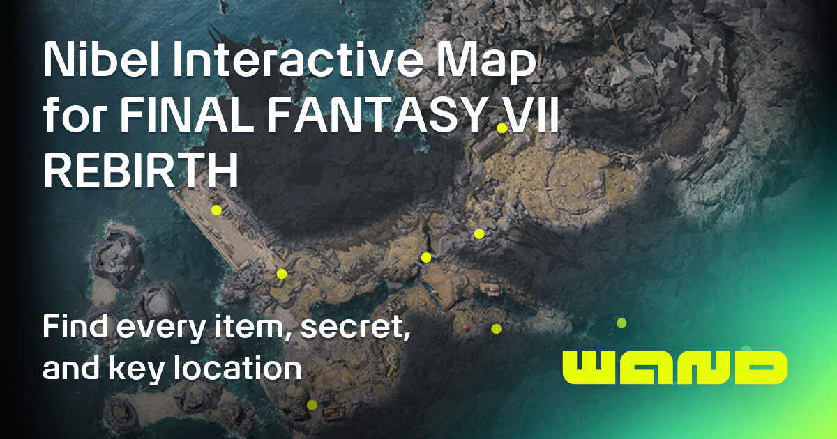 Nibel Map for FINAL FANTASY VII REBIRTH Checklist by Category - 100% ...