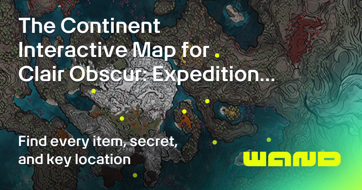 Merchant - Mappa The Continent per Clair Obscur: Expedition 33 ...