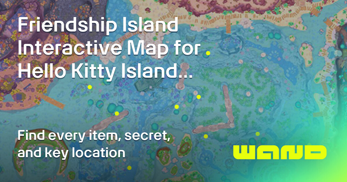 Starfish - Friendship Island Map for Hello Kitty Island Adventure ...