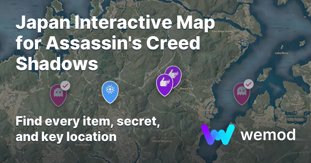 Peta Japan untuk Assassin's Creed Shadows | Wand