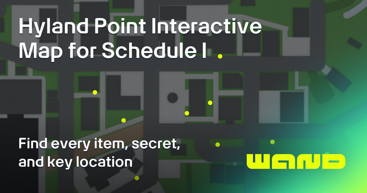 Hyland Point Map for Schedule I | Wand
