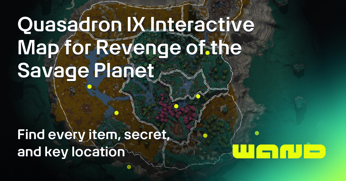 Quasadron IX Map for Revenge of the Savage Planet | Wand