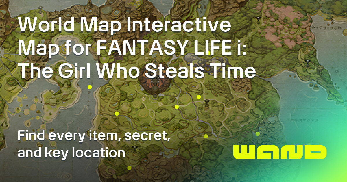 Tower - Mapa World Map para FANTASY LIFE i: The Girl Who Steals Time ...