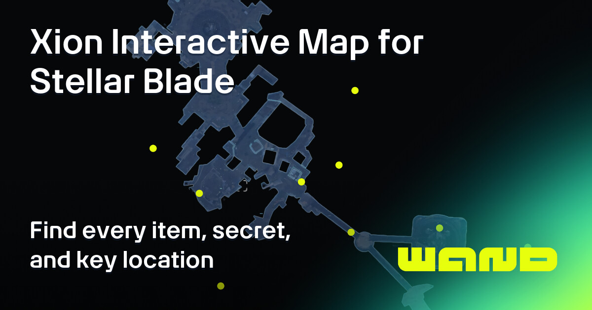 Xion Map for Stellar Blade Checklist by Category - 100% Completion ...