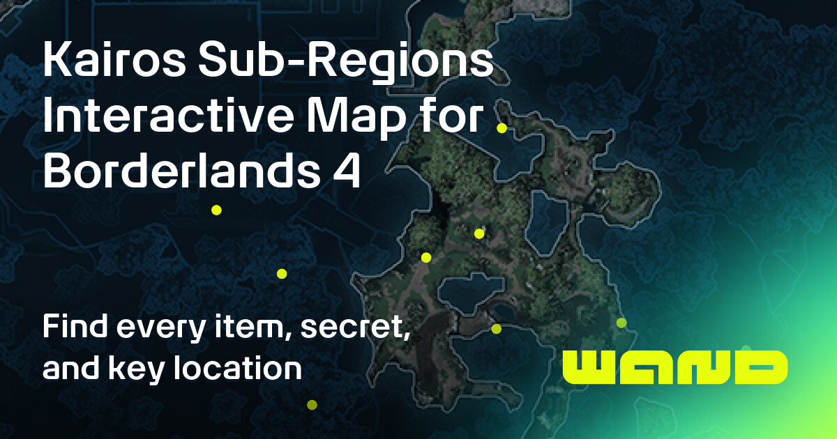 Journal d'Écho - Carte Kairos Sub-Regions pour Borderlands 4 Checklist ...