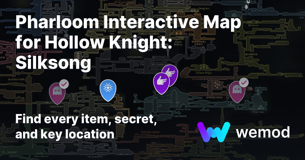 Hollow Knight: Silksong을(를) 위한 Pharloom 맵 | WeMod