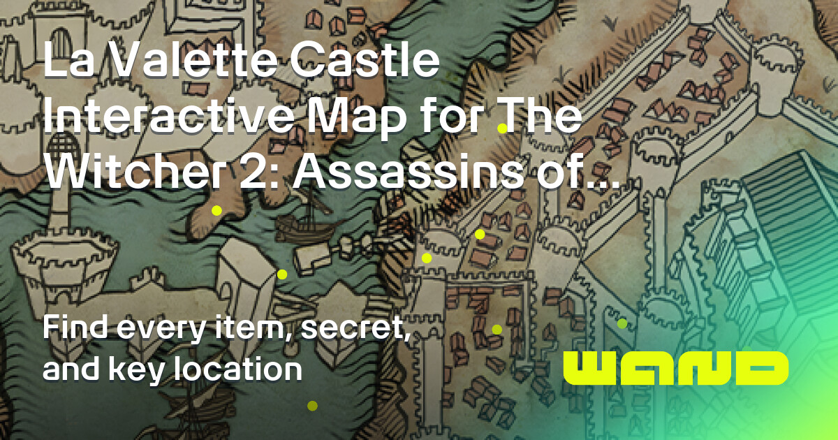 quete-secondaire - La Valette Castle Karte für The Witcher 2: Assassins ...