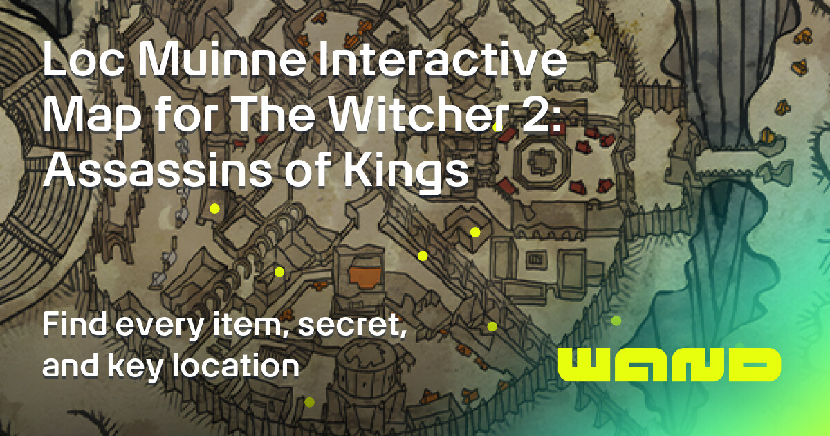Loc Muinne Karte für The Witcher 2: Assassins of Kings Checklist by ...