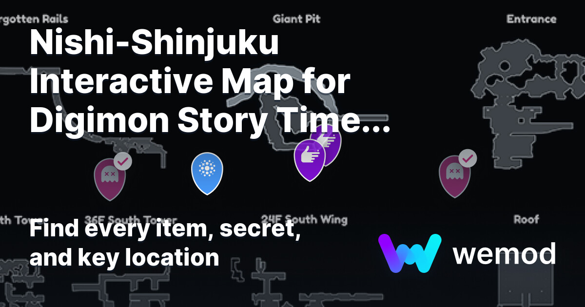 Mapa Nishi-Shinjuku para Digimon Story Time Stranger | WeMod