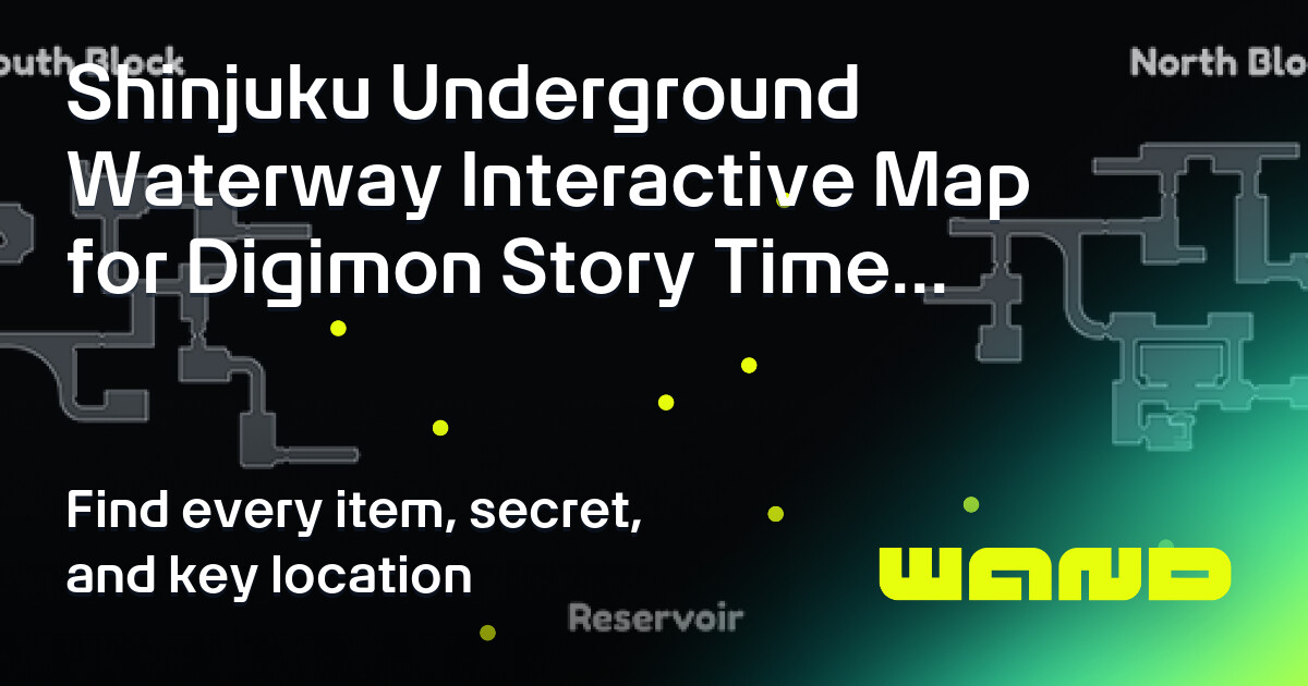 Shinjuku Underground Waterway Map for Digimon Story Time Stranger ...
