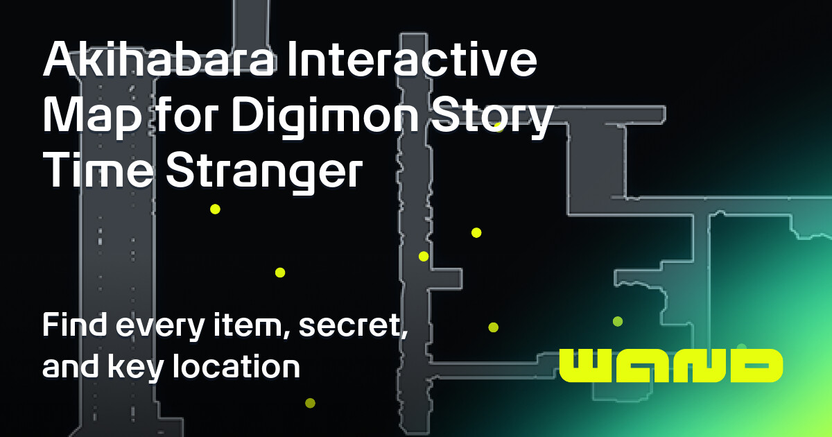 Digimon Story Time Stranger 的 Akihabara 地图 Checklist by Category - 100% ...